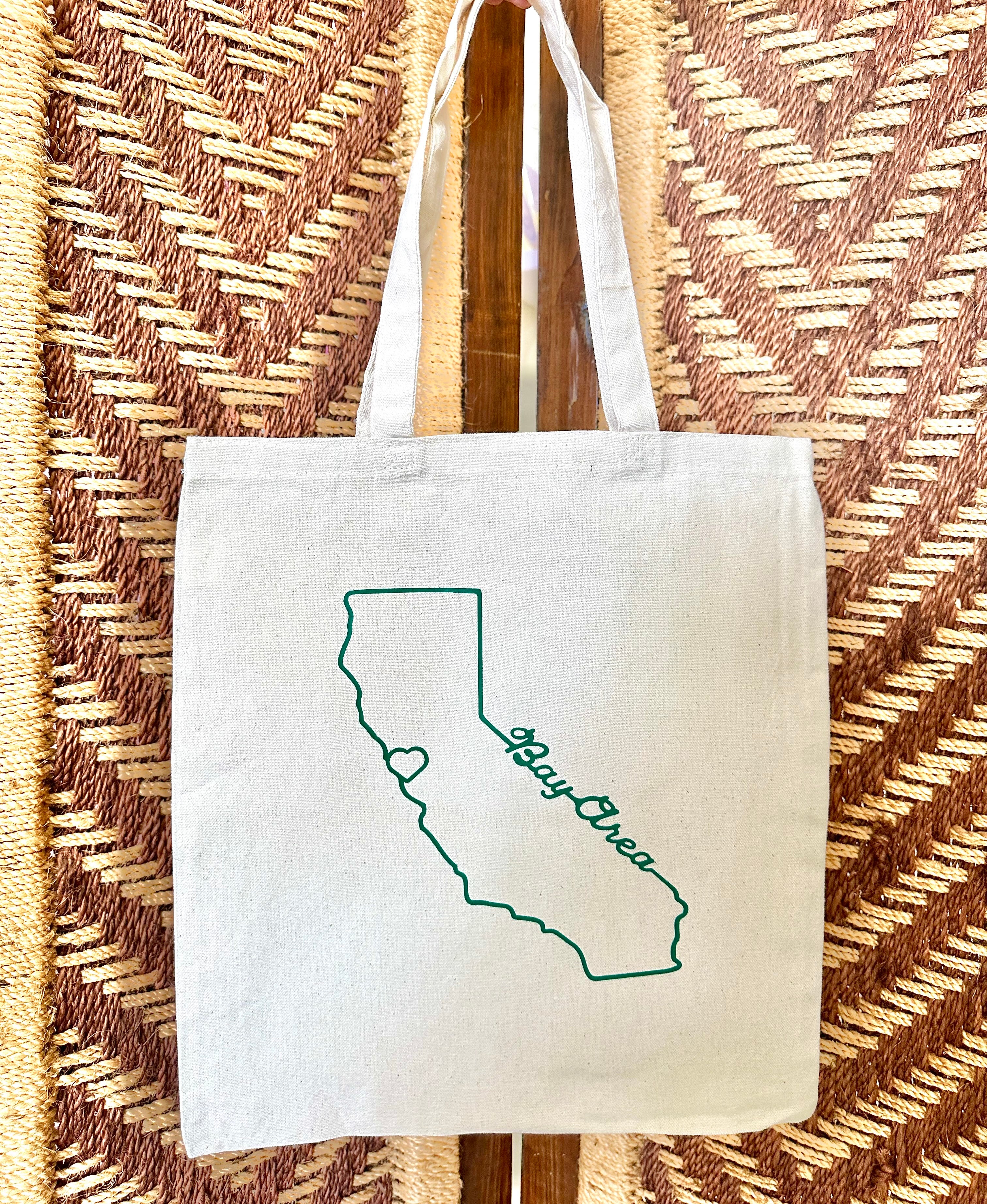 Bay Area Map Tote Bag - Green – ME CRAFTS